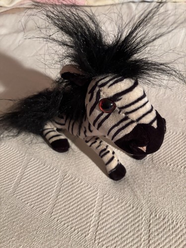 2002 Toys R Us Zebra Big Head First Stuffed Animal w/Hologram tag ...