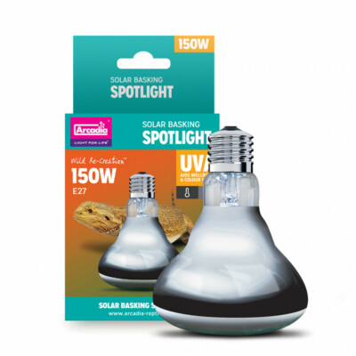 Arcadia Solar Basking Spotlight, 150W E27 Socket | eBay
