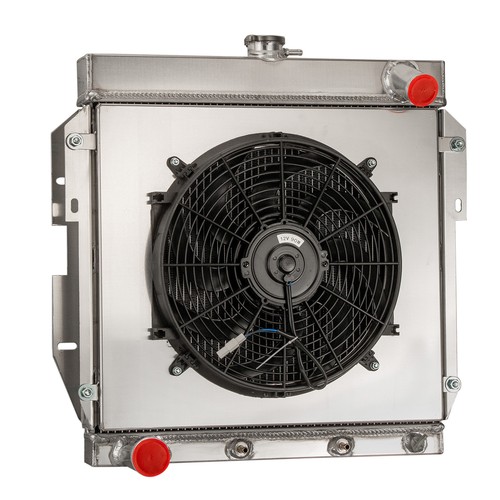 3 Rows Aluminum Radiator Shroud Fan FOR 55-1957 56 Ford Thunderbird T ...