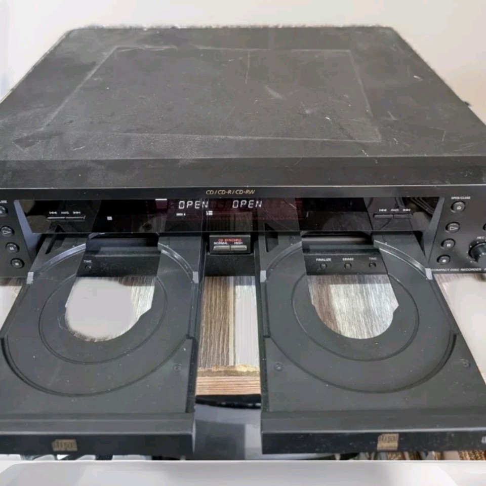 Sony RCD-W1 Dual Deck CD Recorder Player - No Remote - Tested Belts ...