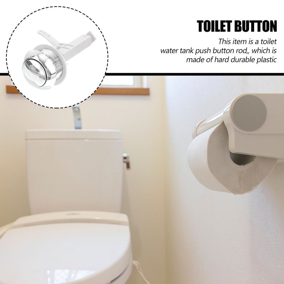 Toilet Button Rod for Water Tank Replacement Easy to Install Bathroom ...