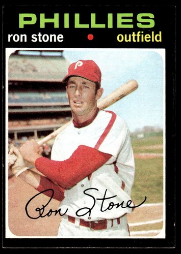 1971 Topps #366 Ron Stone BASEBALL Philadelphia Phillies | eBay