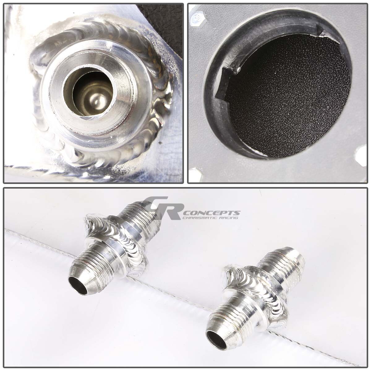 3 GALLON LIGHTWEIGHT POLISHED ALUMINUM BOTTOM FEED GAS FUEL CELL TANK ...