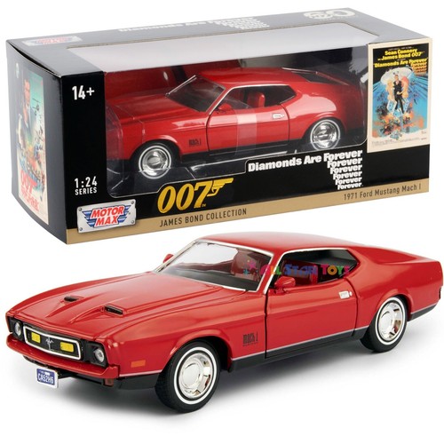 Motormax 1:24 1971 Ford Mustang Mach 1 James Bond 007 Diamonds are ...