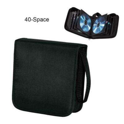 40-CD DVD Disc Carry Case Bag Black Wallet Storage Book Binder USS | eBay