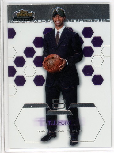 2003-04 Topps Finest T.J. Ford #185 Rookie Card HD Scans Sweet ...