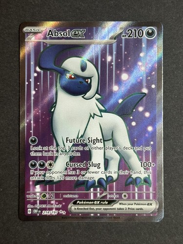 Absol ex 214/197 Obsidian Flames Full Art Double Rare Pokemon TCG Card ...
