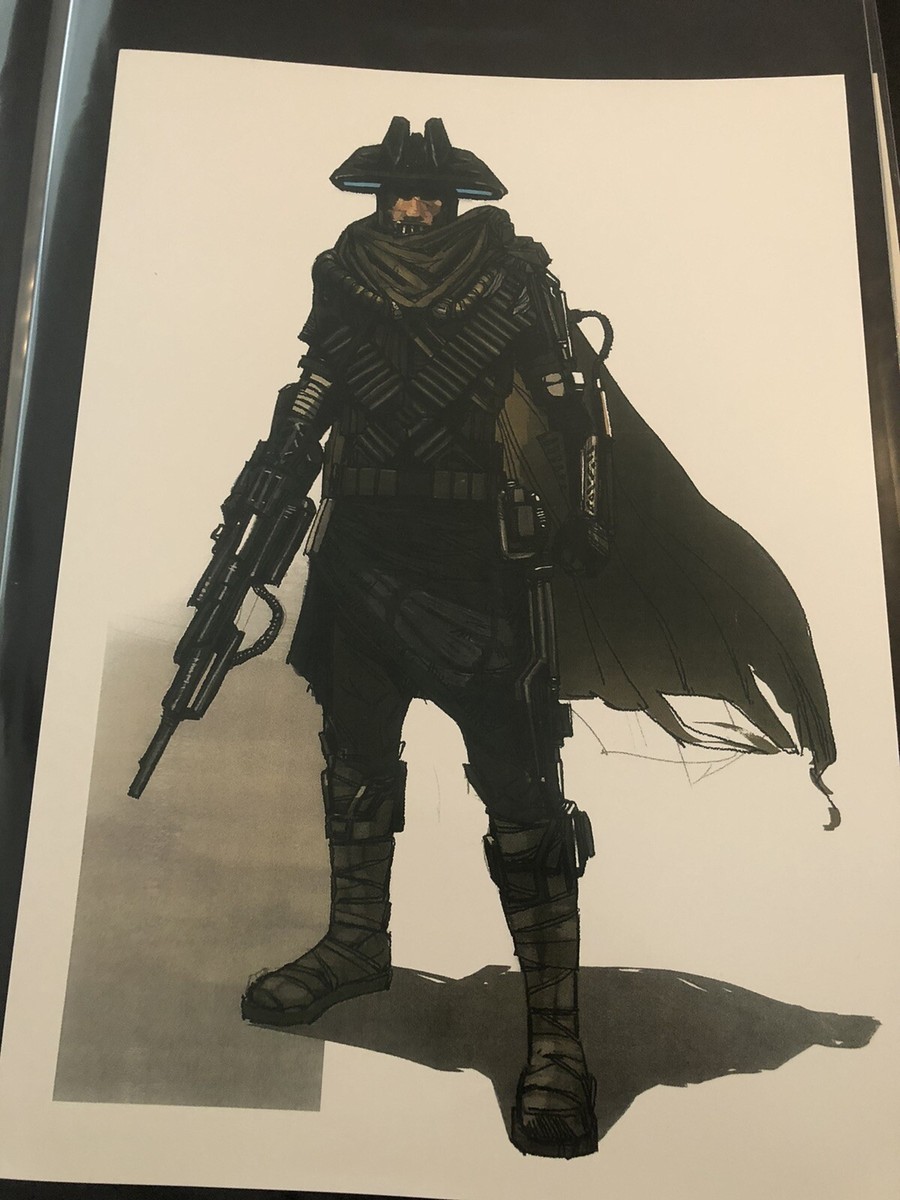 Bounty Hunter Art Star Wars Production Concept Art Rogue One Bounty