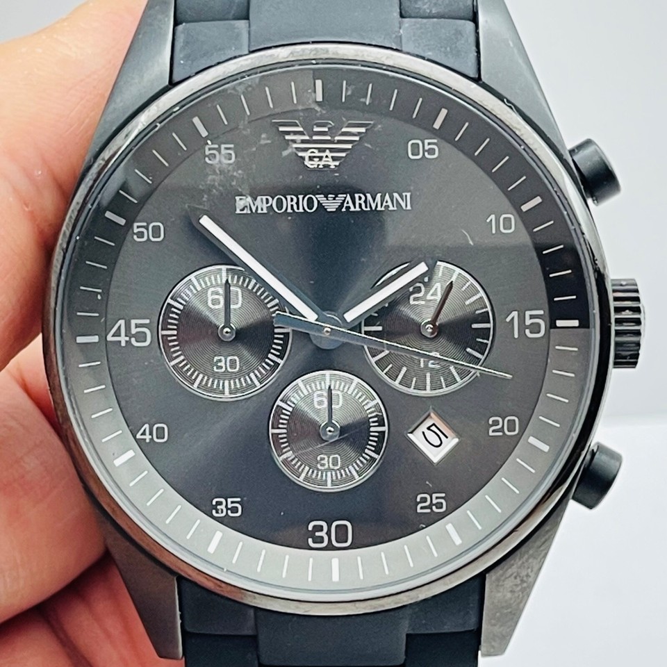 Emporio Armani AR5889, AR-5889 Chronograph Men's Wrist Watch New ...