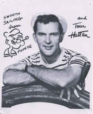 Popeye The Sailor KTLA TV host & actor TOM HATTEN 1963 Photo Print 8 x ...