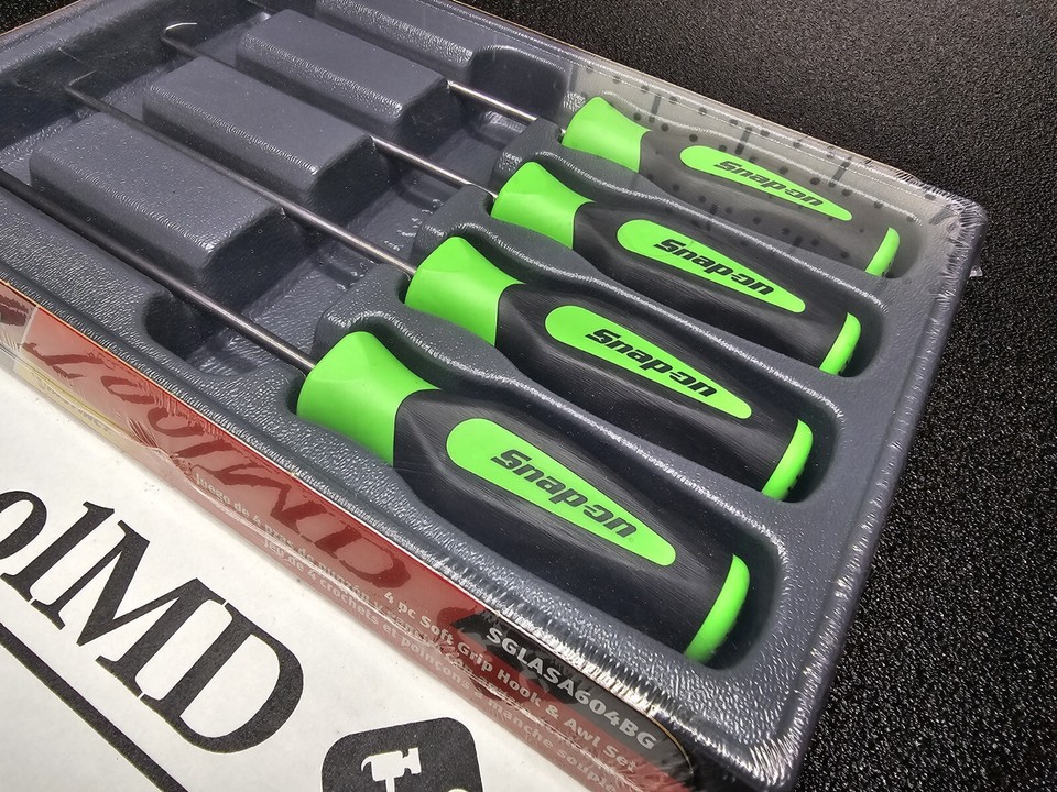 Snap-on Tools USA NEW 4pc GREEN Soft Grip Heavy-Duty Pick Set ...