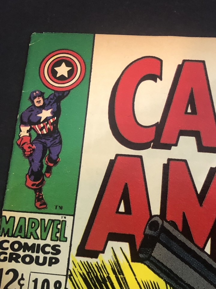 Captain America # 108 Very Fine Condition 1968 Silver Age Marvel Comics ...