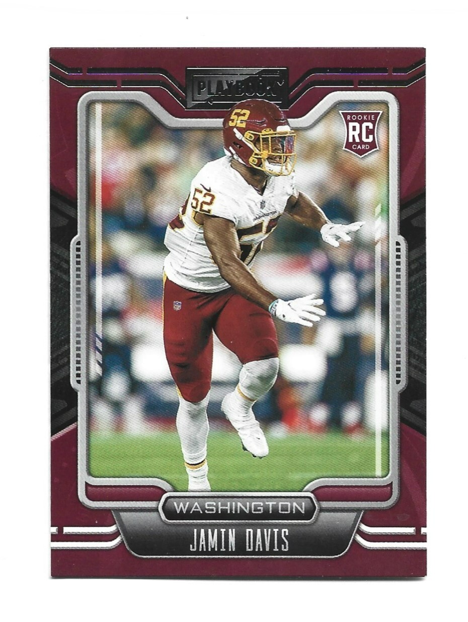 2021 Panini Playbook #147 Jamin Davis rookie card, Washington ...