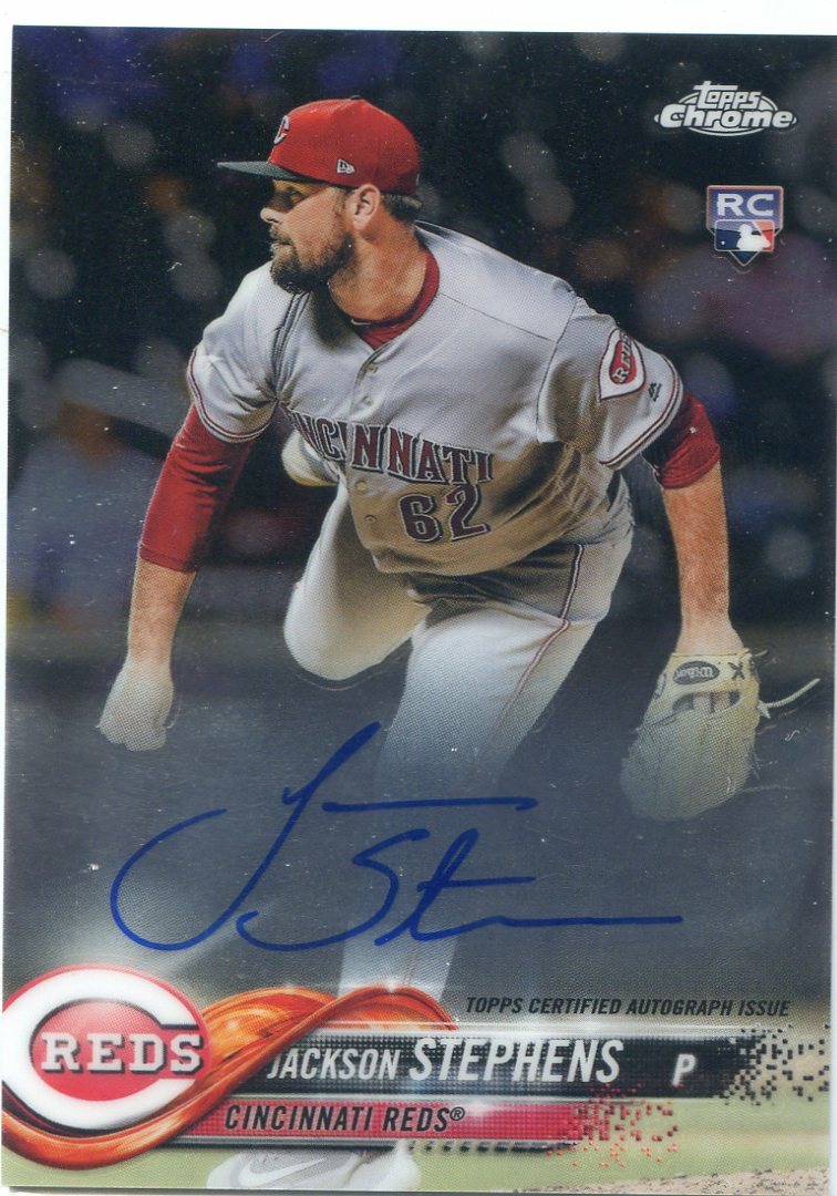 2018 TOPPS CHROME ROOKIE RC AUTO JACKSON STEPHENS REDS | eBay
