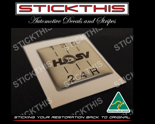 Holden HSV VN VP VR VQ SV - VS Manual Shift Pattern Console Badge/Decal ...