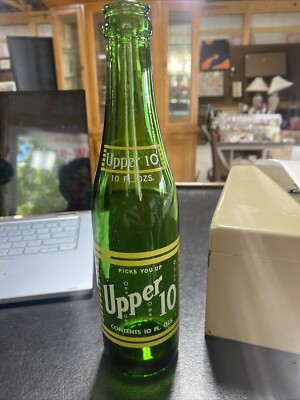 Vintage Upper 10 Glass Bottle 10 oz Great Condition | eBay