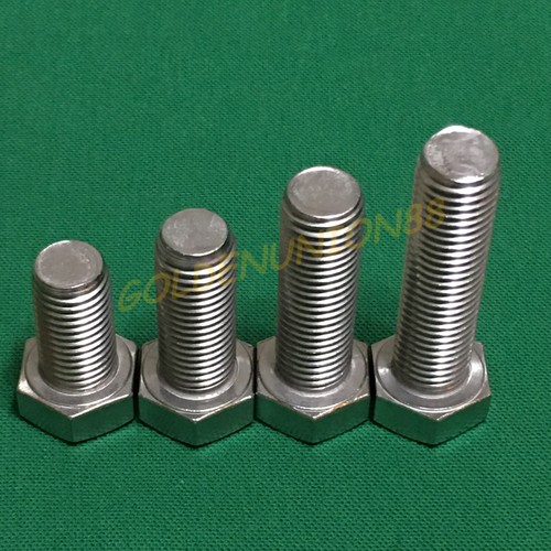 M12X30/40/50/60mm Plain Hex Head Screw Outer hexagon Bolt Nut Washers ...