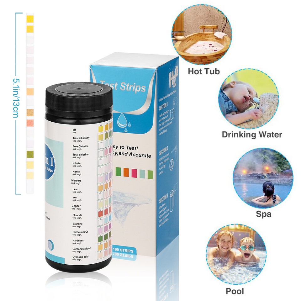 Drinking Water Test Strips - Accurate Water Quality Test for Well & Tap ...