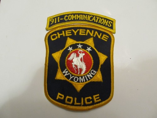 Wyoming Cheyenne Police Patch W/ 9-11 Communications Tab | eBay