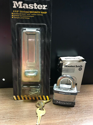 Master Lock - #5 Commercial Padlock with Hasp No 704-D | eBay