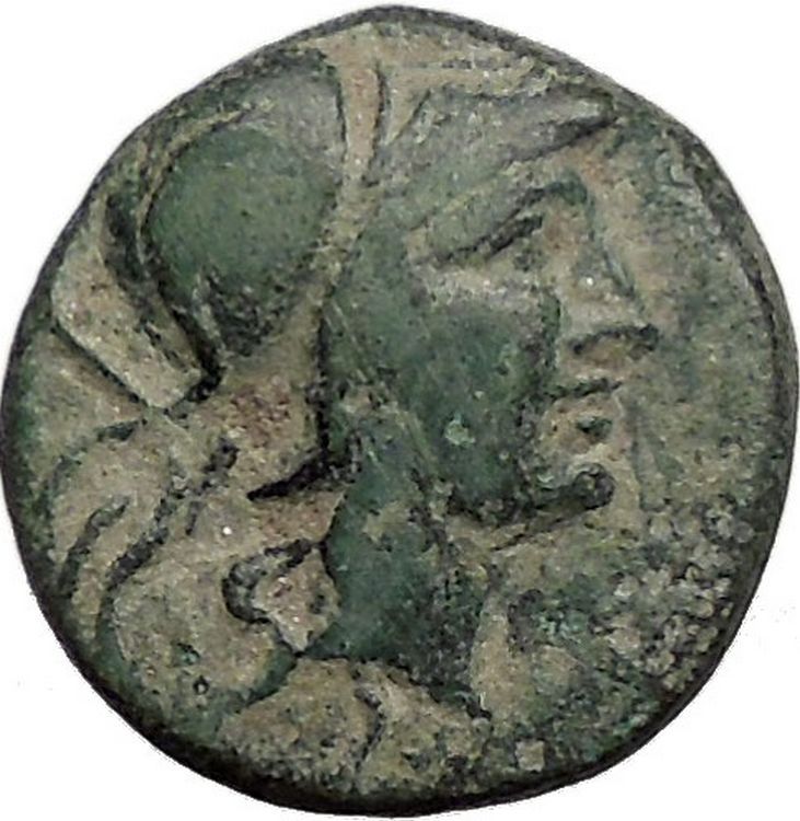 PERGAMON in MYSIA 133BC Athena Trophy Helmet Authentic Ancient Greek ...