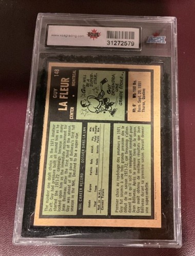 Guy Lafleur Rookie Card 1971-72 O-Pee-Chee #148 KSA 5 | eBay