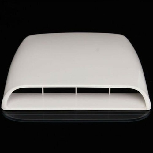 White Air Flow Intake Hood Vent Decor Cover Universal Fit For Car ...