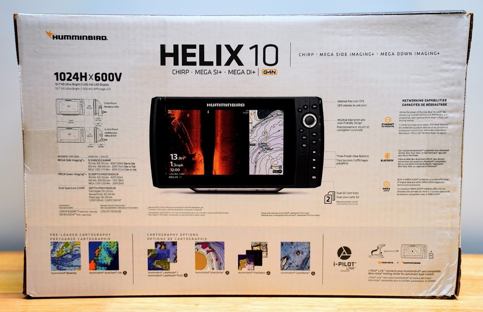 Humminbird HELIX 10 CHIRP MEGA MSI+ GPS G4N CHO Display Only - 411960-1 ...