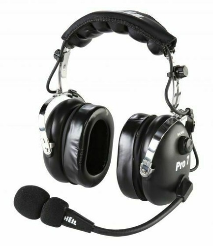 Heil Sound Pro 7 iC Black Headset w/ Electret Boom Microphone for ICOM ...