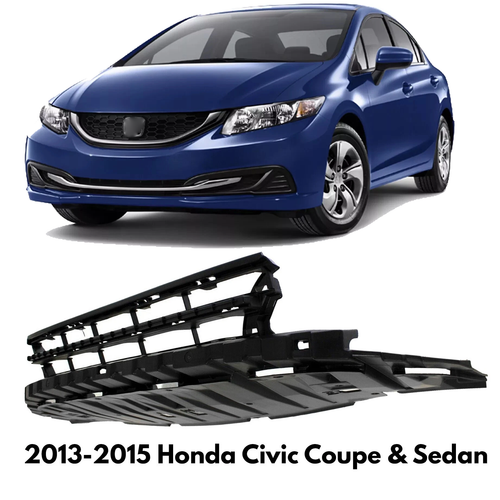 Front Bumper Lower Grille Center For 2013 2014 2015 Honda Civic ...