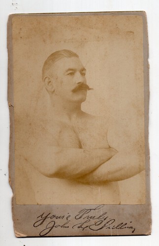 1800s John L. Sullivan Cabinet Card | eBay