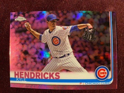 2019 Topps Chrome Pink Refractor #185 Cubs Kyle Hendricks Baseball Card | eBay