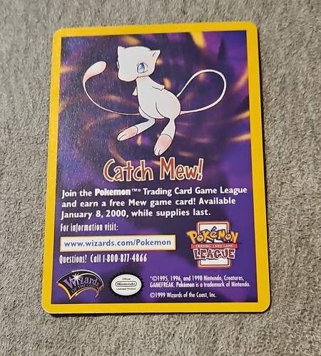 CATCH MEW POKEMON CARD MOVIE PROMO INSERT NM CONDITION | eBay