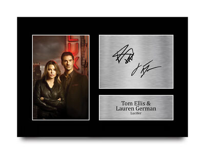 Tom Ellis & Lauren German Lucifer Lucifer. Chloe Decker Signed ...