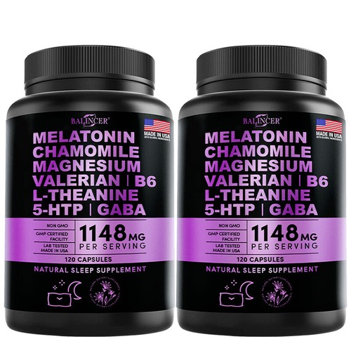 Sleep Aid Capsules For Healthy And Deeper Sleep,Boost Mood,Relaxation ...