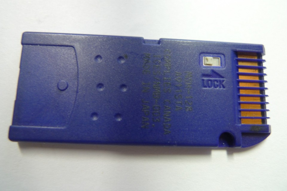 Genuine Sony 128MB Memory Stick card MSH-128 MagicGate for Old Cameras ...