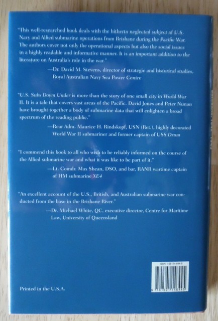 U. S. Subs down Under : Brisbane 1942-1945 by Peter Nunan and David ...