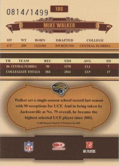 2007 Donruss Classics Mike Sims-Walker #186 for sale | eBay