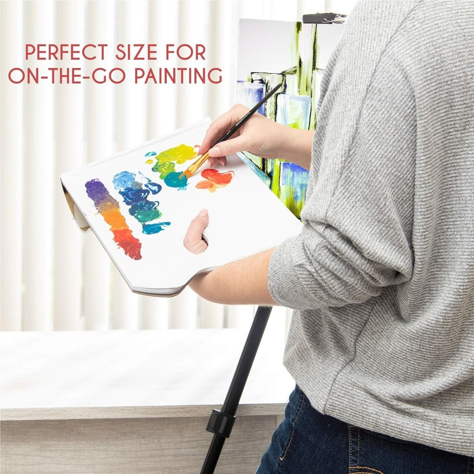Paint Palette Pad 50 Sheets Disposable Artist Mixing Palette for Oil ...