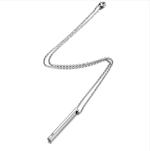 Necklace Pendant Urn Open Capsule Tube Jewellery Keepsake Vial Memorial ...