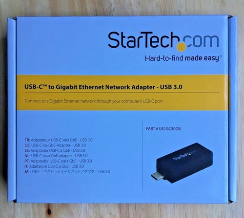 StarTech USB C to Gigabit Ethernet Adapter - Black | eBay