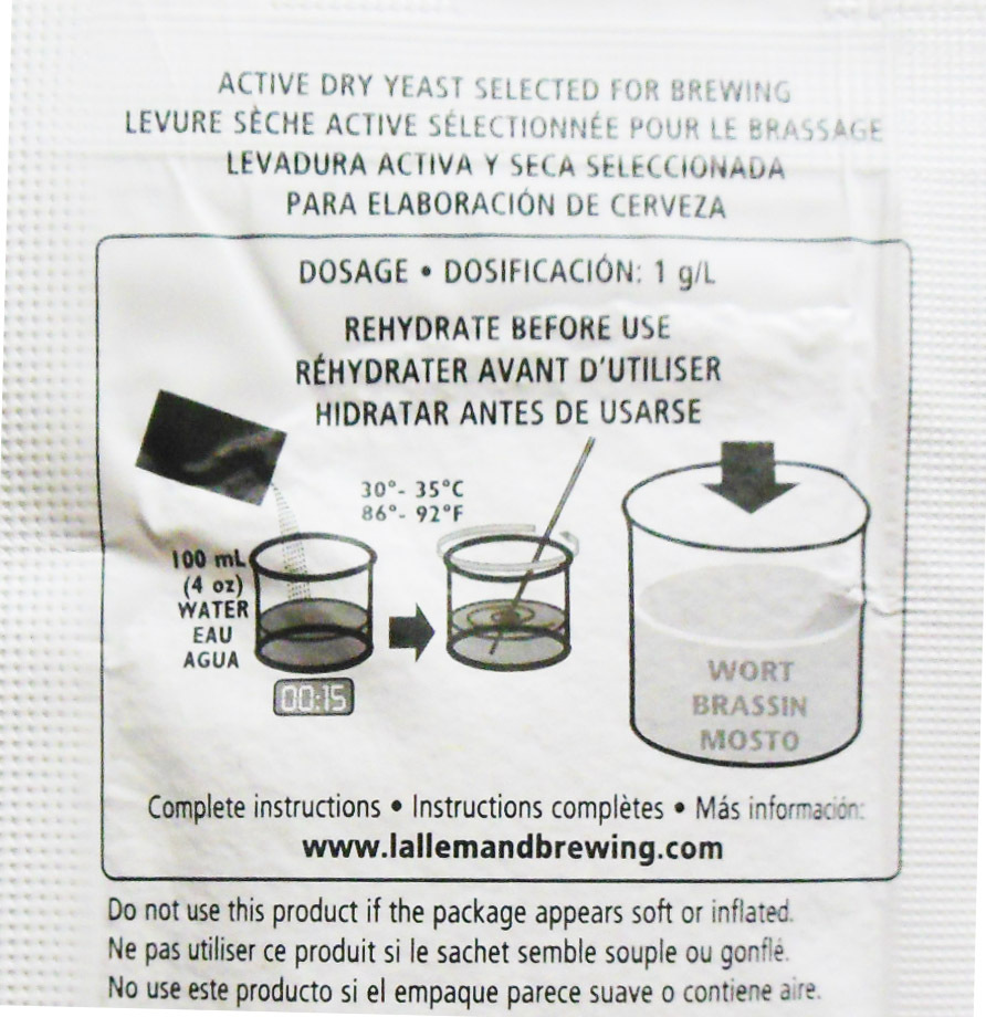 1 - 10 Packs Lallemand Danstar Nottingham Ale Yeast 11g pack - English ...