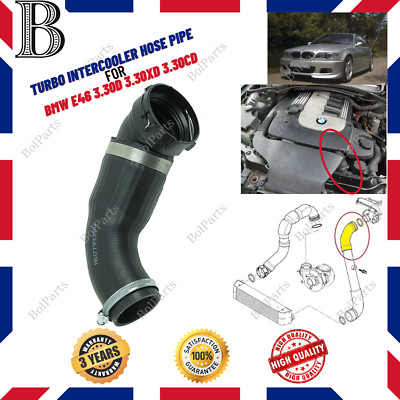 Turbo Intercooler UPPER Hose Pipe for BMW E46 3.30D 3.30XD 3.30CD ...