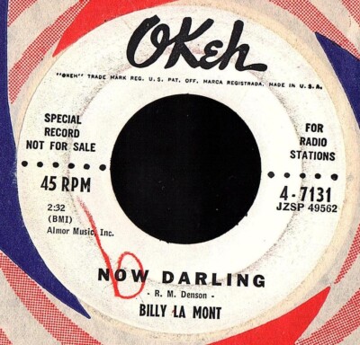 BILLY LAMONT SINGLE PROMO OKEH " I'M GONNA TRY / NOW DARLING " [US] | eBay