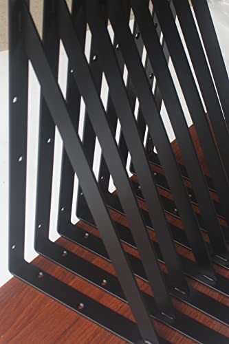 8 Pack 16 Inch Heavy Duty Shelf Brackets Wall Mount Right Angle Metal ...