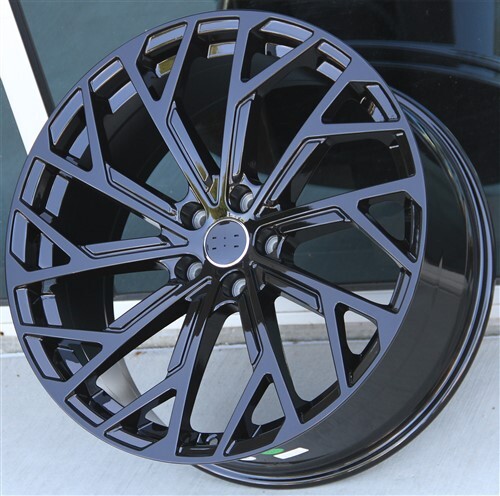 (4)SET 20x9 5x112 GLOSS BLACK WHEELS FOR AUDI A4 A5 A6 A7 A8 S4 S5 Q5 ...