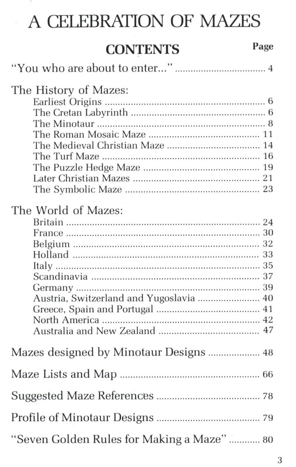 A CELEBRATION OF MAZES 1986 4th ed. Randoll Coate, Adrian Fisher ...