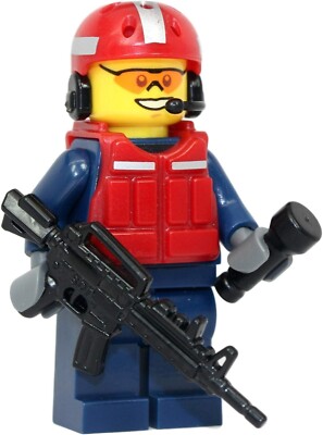 Custom US Coast Guard Seaman Officer made with real LEGO® minifigure | eBay