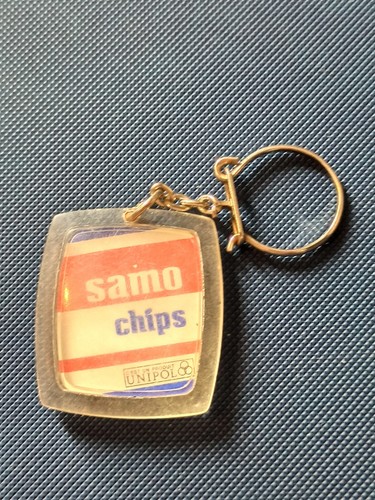 PORTE CLE SAMO CHIPS VÉGÉTALIENNE PUBLICITÉ PUB RARE VINTAGE ANCIEN ...