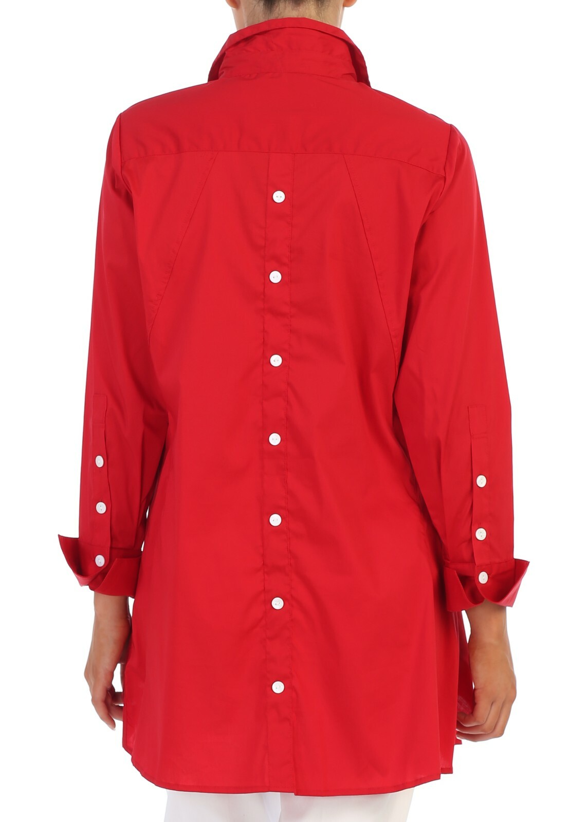 INAE Collection women's long sleeve shirts blouse with mother of pearl ...